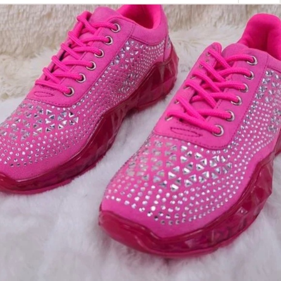 Cape Robbin | Shoes | Hot Pink Bling Shoes | Poshmark